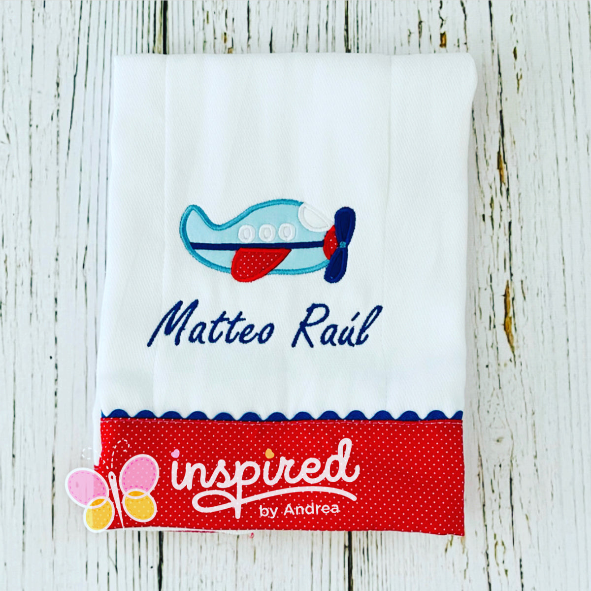 Airplane Burp Clothes – Inspired by Andrea